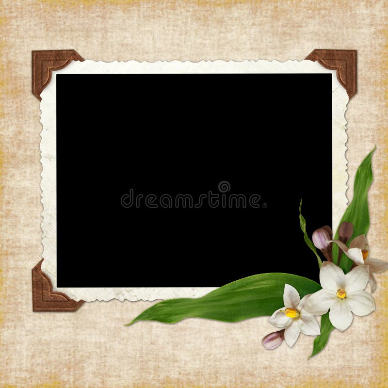 Photo Framework, Album Page 1 Stock Illustration - Illustration of ...