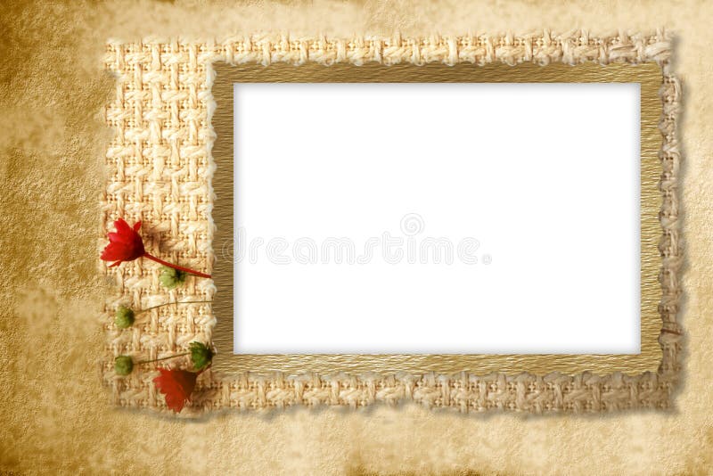 Framework for Photo with Flowers Stock Image - Image of photograph ...