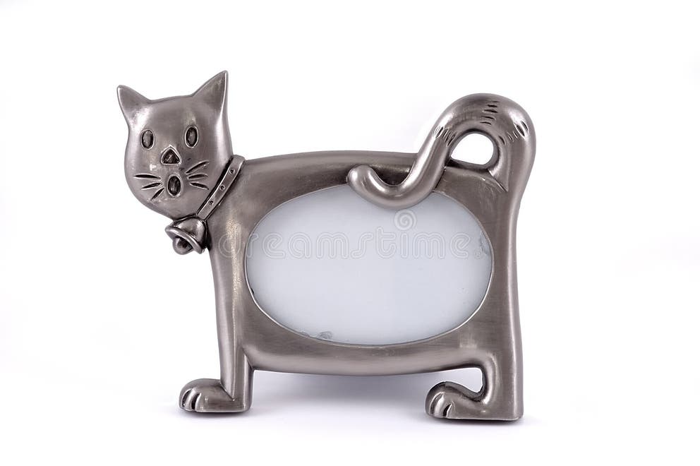 Framework for a Photo in the Form of a Cat. Stock Photo - Image of ...