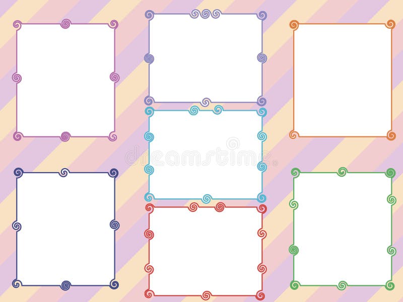 Framework for photos stock vector. Illustration of beautiful - 45208708
