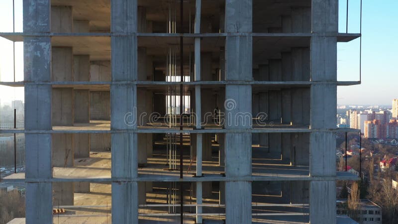 The Framework is Reinforced Concrete High-rise Building Stock Video ...