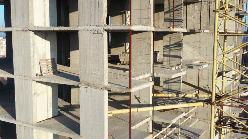 The Framework is Reinforced Concrete High-rise Building Stock Video ...
