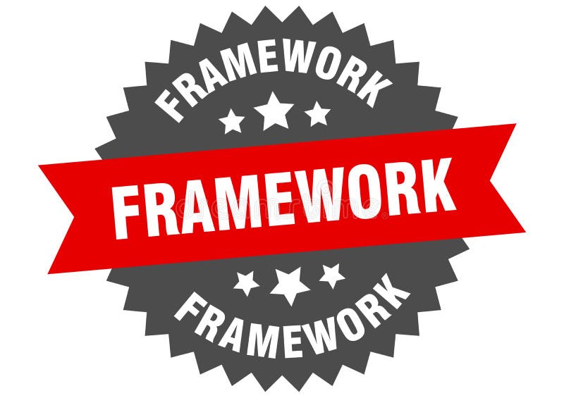 Framework Sign. Framework Circular Band Label. Framework Sticker Stock ...