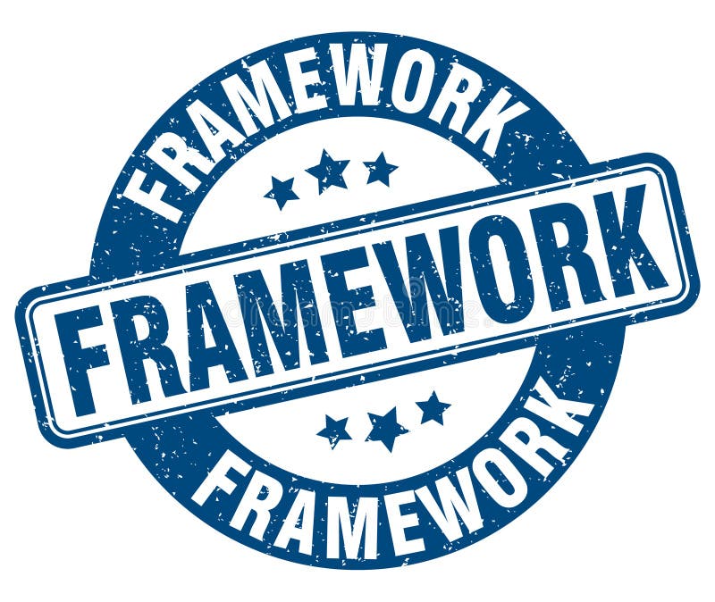 Framework Stamp. Framework Label. Round Grunge Sign Stock Vector ...