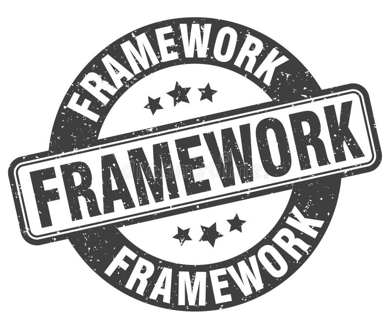 Framework Stamp. Framework Label. Round Grunge Sign Stock Vector ...