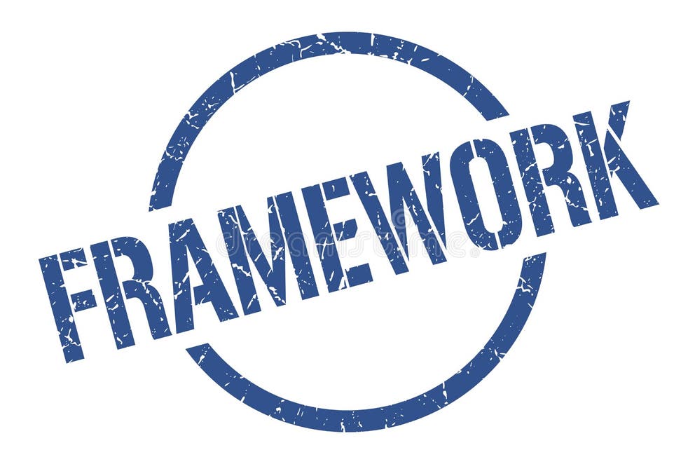 Framework stamp stock vector. Illustration of vector - 136944098