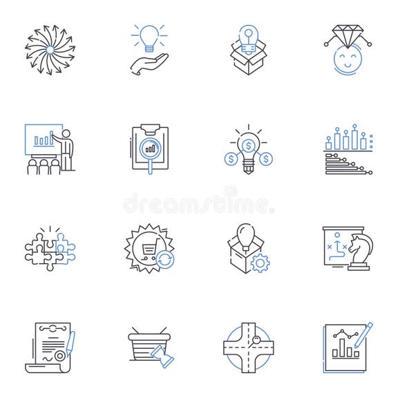 Framework and Structure Line Icons Collection. Blueprint, Architecture ...