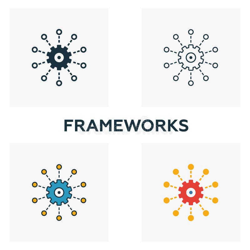 Frameworks Icon Stock Illustrations – 649 Frameworks Icon Stock ...