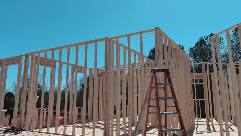 Framing Beam Provides Structural Support To the Entire Building. Stock ...