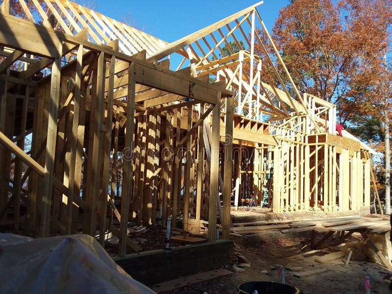 Framing stock photo. Image of work, construction, progress - 138346712