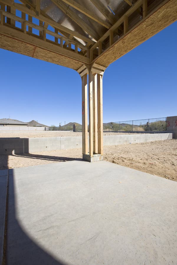 Framing of a Exterior Column Stock Photo - Image of wood, vertical ...