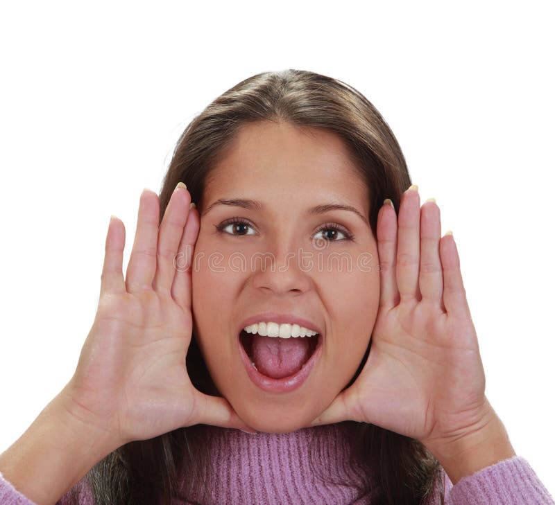 Framing the face stock photo. Image of holding, beautiful - 11973224