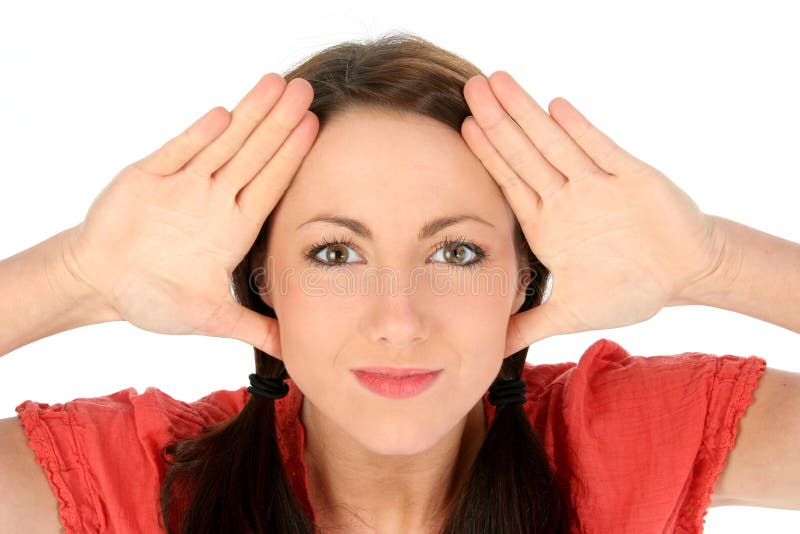 Framing Face stock photo. Image of pretty, beautiful, head - 617684