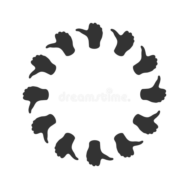 Framing from Hands with Thumb Up Stock Vector - Illustration of concept ...