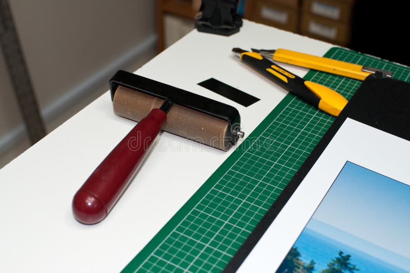 Framing and mounting tools stock photo. Image of board - 25938000