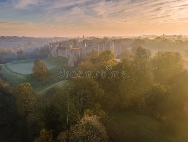 Framlingham Castle stock photo. Image of castle, suffolk - 208088048