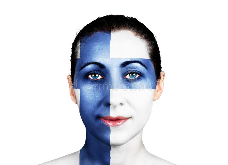 Framsida Med Den Finlandssvenska Flaggan Fotografering för Bildbyråer ...