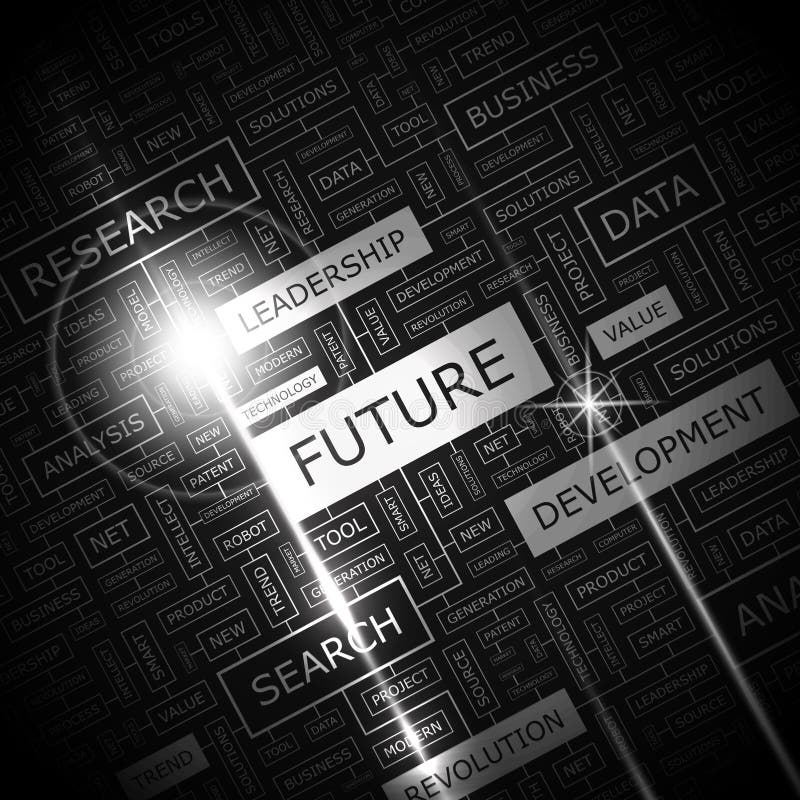 Abstrakt Framtidskoncept För Digital Vetenskap Och Teknik Vektor ...