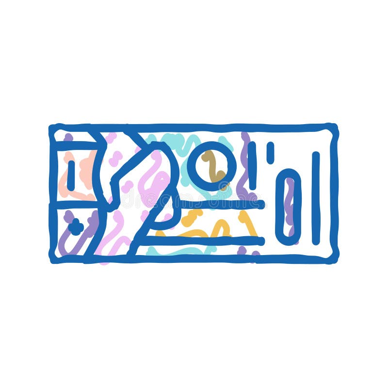 Franc Chf Icon Doodle Illustration Stock Vector - Illustration of ...