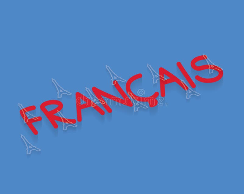 Francais French Language Course Concept Stock Vector - Illustration of ...