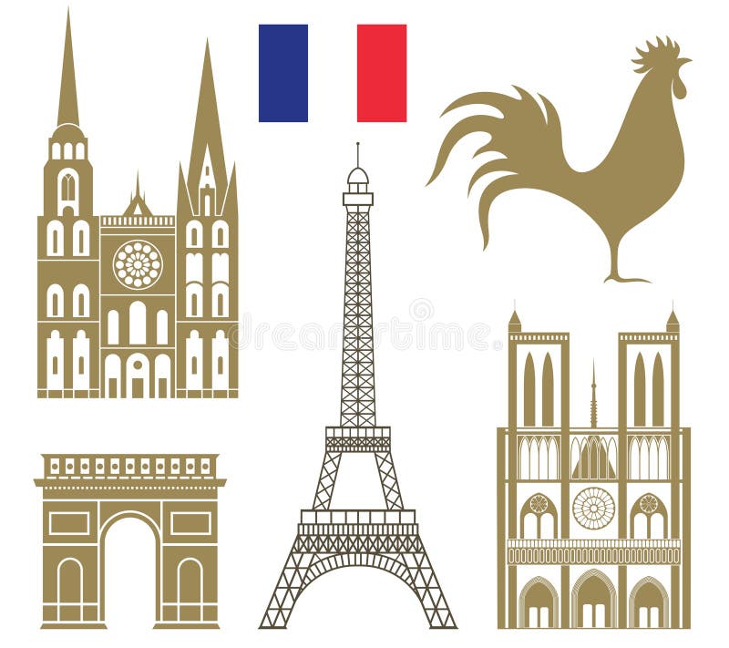 France illustration de vecteur. Illustration du élégance - 53301071