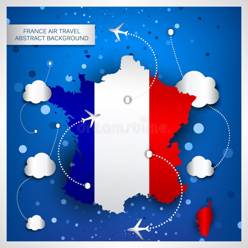 France Air Travel Abstract Background Stock Vector - Illustration of ...