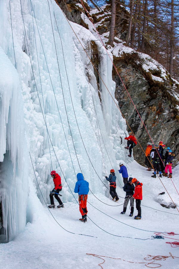 Training of Athletes in Kiting on a Winter Sunny Day on Lake Onega ...