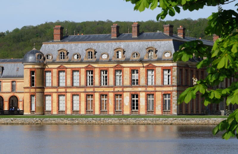 France, the Castle of Dampierre in Les Yvelines Stock Image - Image of ...