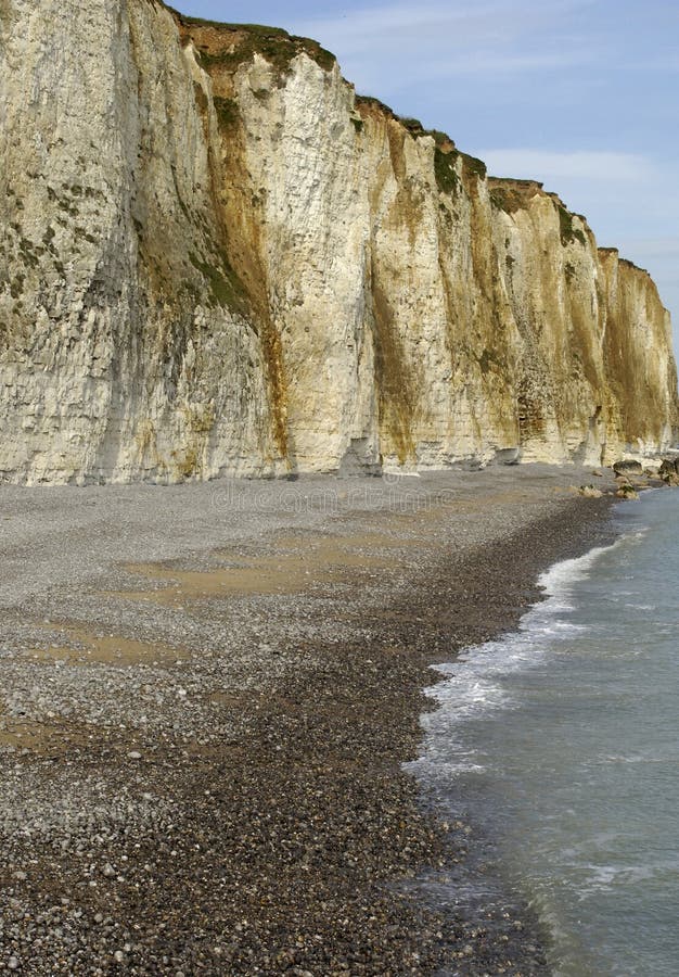 France, cliffs in Normandy stock image. Image of beach - 11186383