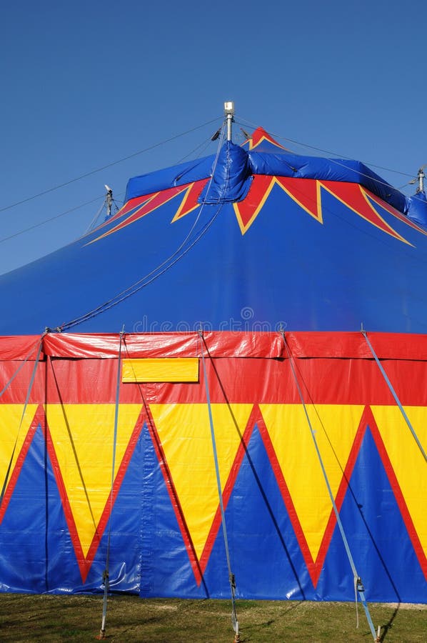 A colorful circus tent stock photo. Image of arena, yellow - 24438462