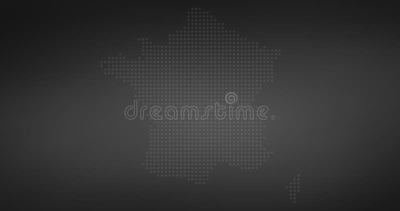 France Country Map Backgraund Made from Halftone Dot Pattern, Vector ...