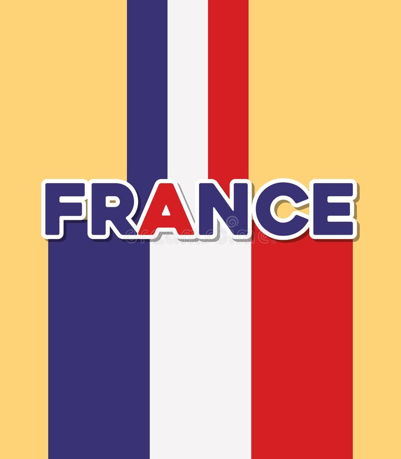France Culture Card with Flags Stock Vector - Illustration of french ...