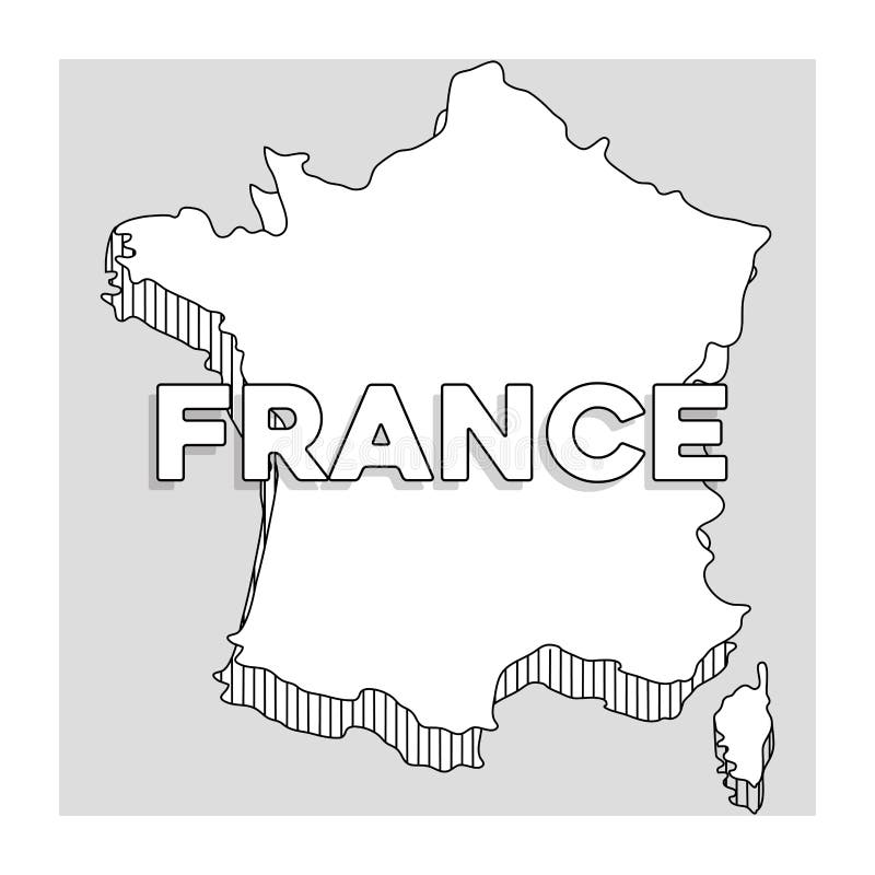 France Culture Card with Map Stock Vector - Illustration of national ...