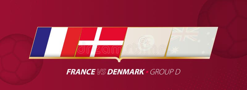 France and Denmark - Pin Flags on Political Map Stock Illustration ...