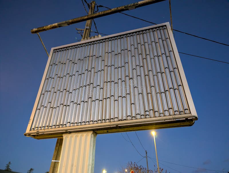 Billboard, Empty Backs of Billboards High in the Sky Editorial ...