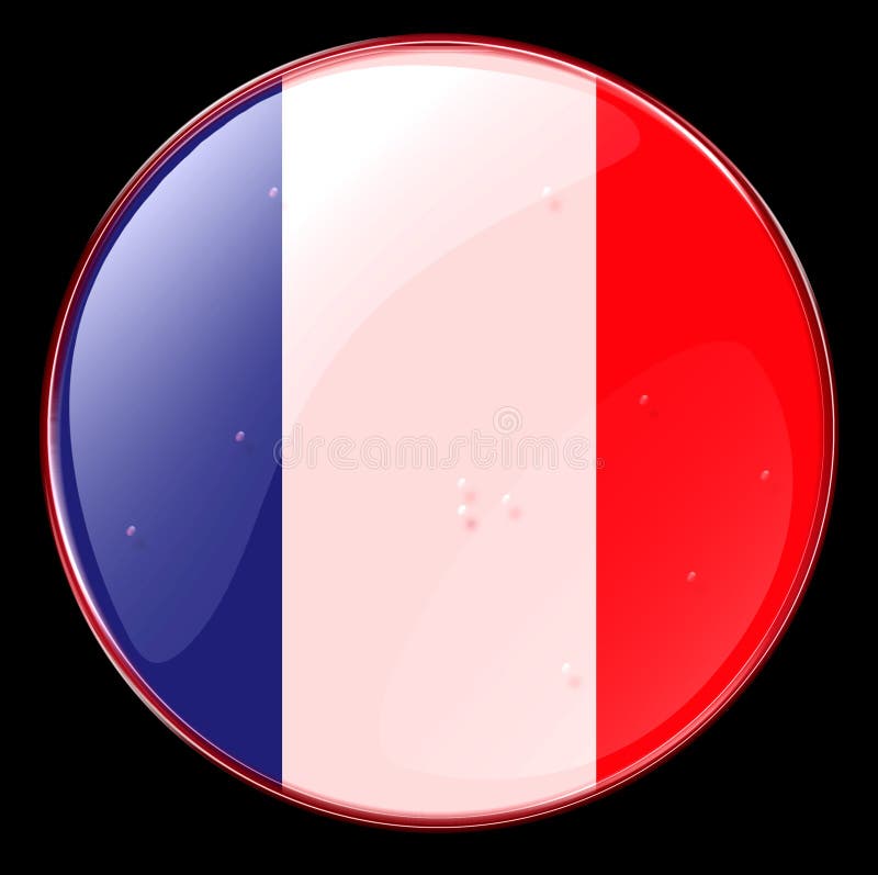 France Flag Button stock illustration. Illustration of france - 1802580