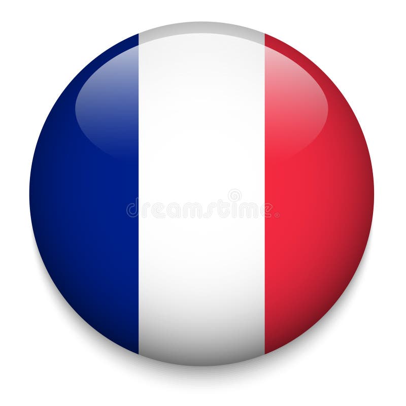 FRANCE flag button stock illustration. Illustration of baguette - 118931195