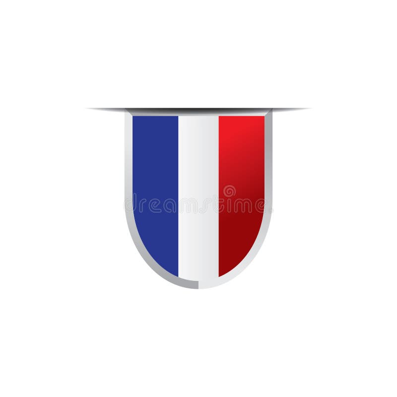 France Flag Button. Vector Illustration Decorative Design Stock ...