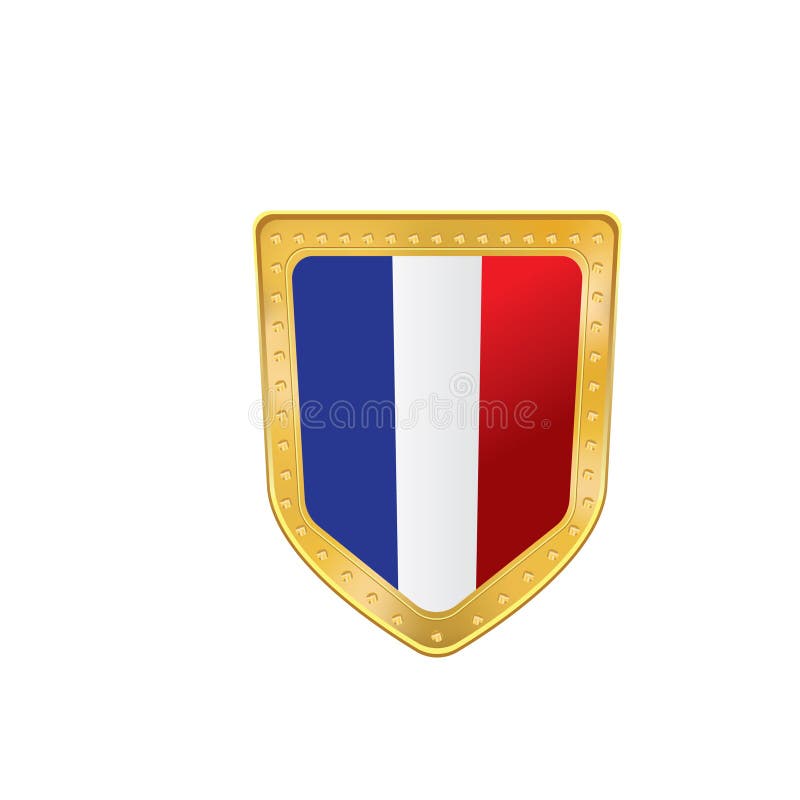 France Flag Button. Vector Illustration Decorative Design Stock ...