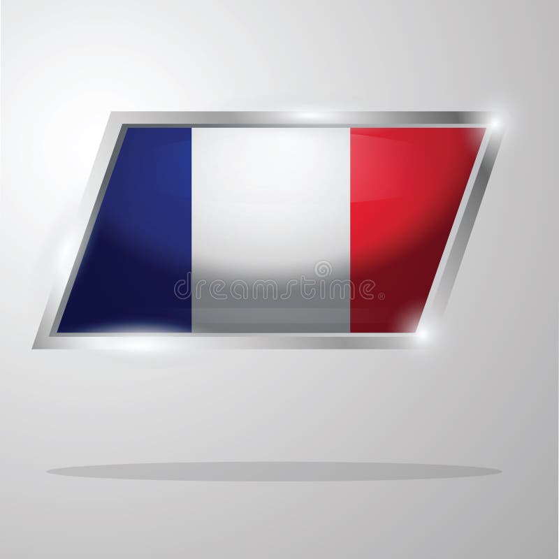 France Flag Button. Vector Illustration Decorative Design Stock Vector ...