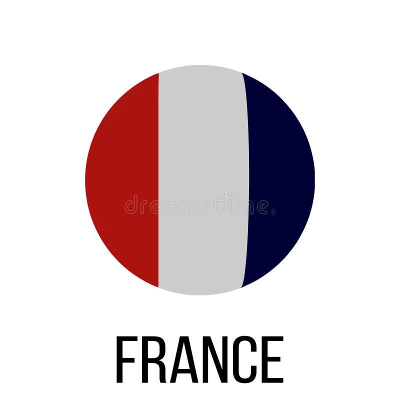 France Flag in Circle. France Flag. National France Flag. Flag ...