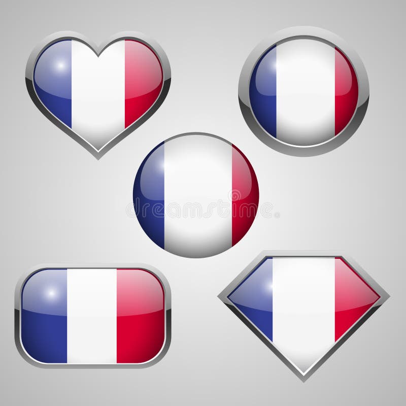 France flag icon theme. stock vector. Illustration of france - 98228553