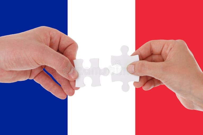 France Flag, Intergration of a Multicultural Group of Young People ...