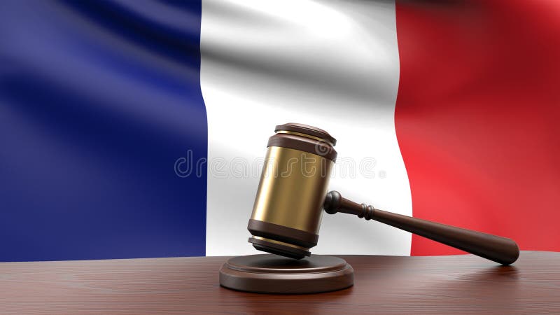 France Flag with Judge Gavel 3d Rendering Stock Illustration ... France Flag with Judge Gavel 3d Rendering Stock Illustration ...