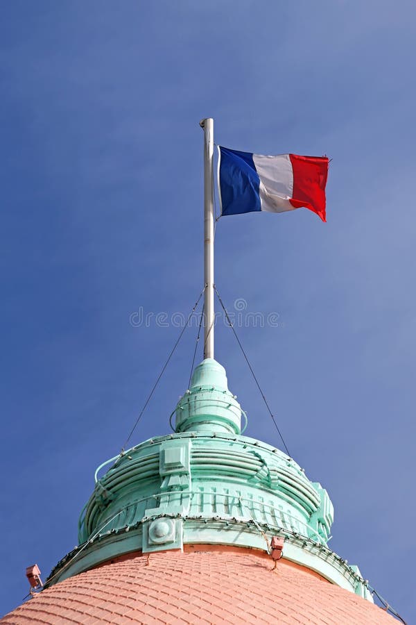 France Flag stock photo. Image of flying, sunny, national - 128450110