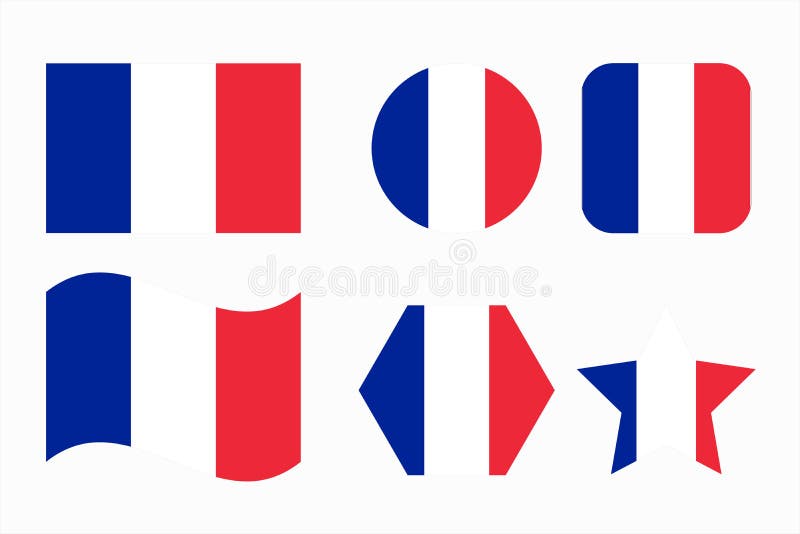 France Flag Simple Illustration for Independence Day or Election Stock ...