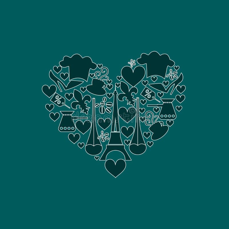 France flat design stock vector. Illustration of love - 93361630