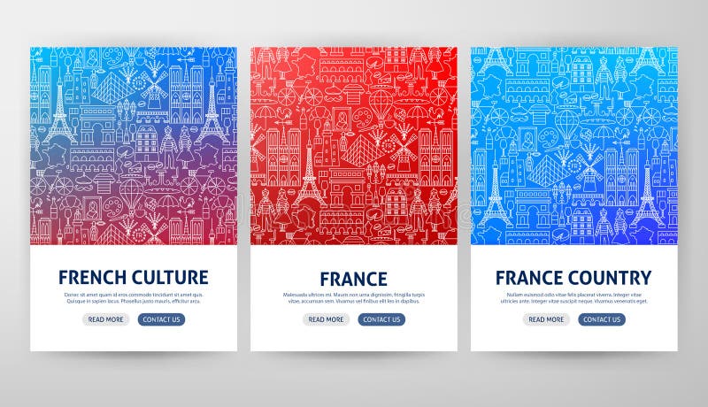 France Banner Design stock vector. Illustration of perfume - 249263557