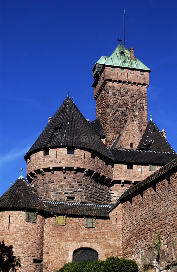 France, Haut Koenigsbourg Castle Stock Image - Image of castle ...