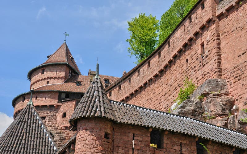 France; Haut Koenigsbourg Castle in Bas Rhin Stock Image - Image of ...